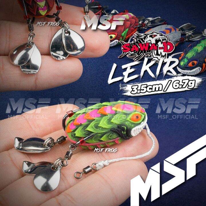 [MSF] Sawa-D Lekir Soft Frog | 3.5cm 6.7cm 4 Blade Umpan Tiruan ...