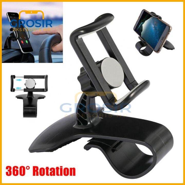 Holder HP Mobil Dudukan Penyangga Stand Handphone di dashboard jepit ...