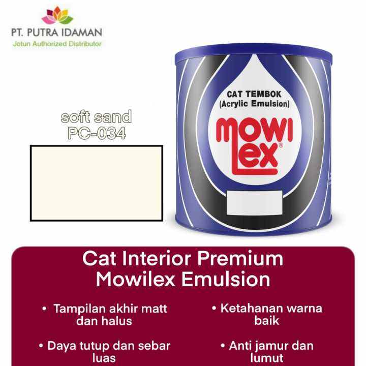 Cat Interior Premium Mowilex Emulsion PC-034 Soft Sand Tinting | Lazada Indonesia