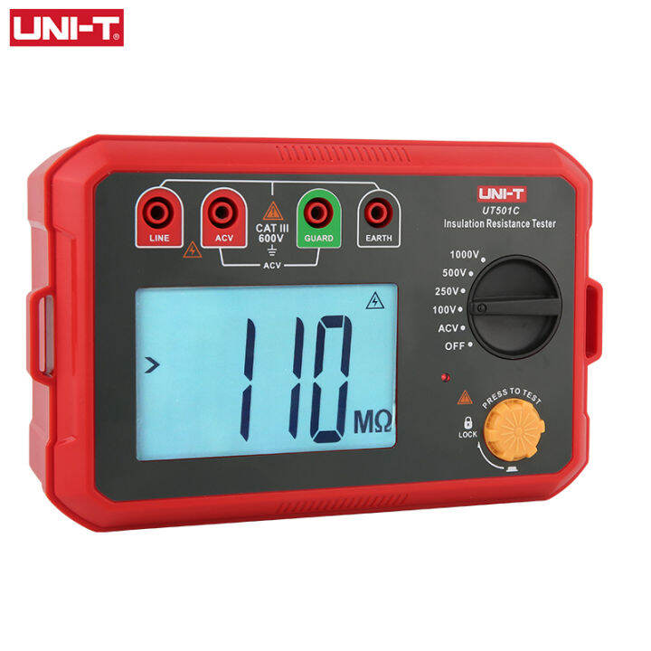 UNI-T UT501C UT502C 2500V Megometer Digital Megger Insulation Tester ...