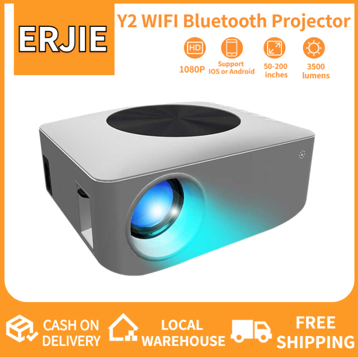 android Phone mini Projector For Phone Y2 Smart Wifi Lcd Led Home ...