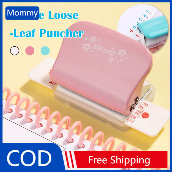 6 Hole Notebook Puncher for A4 A5 B5 Handheld Metal Round Hole 6mm ...