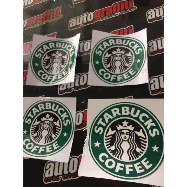 Starbucks Logo Sticker size 3.4x3.4 durable | Lazada PH