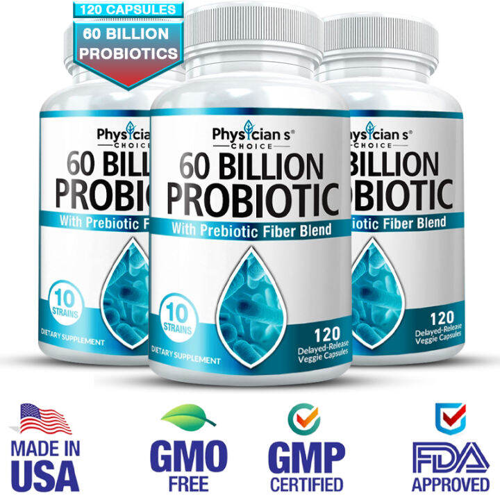 Physician's Choice Probiotics 60 Billion CFU - 10 Unique Strain ...