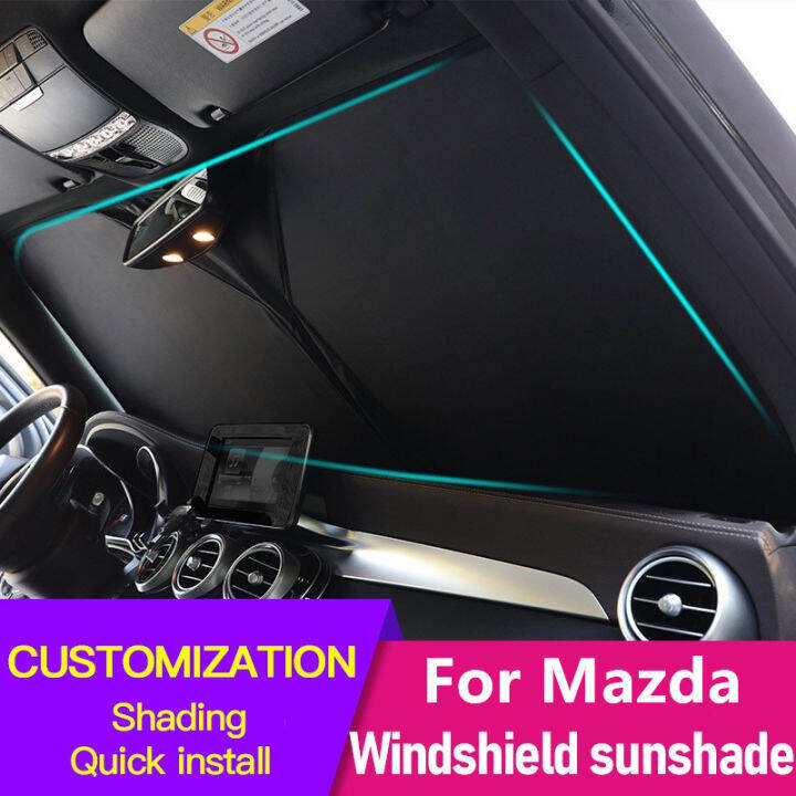 Car Windshield Sunshade Car Interior Shading Plate For Mazda 3 5 CX3 ...