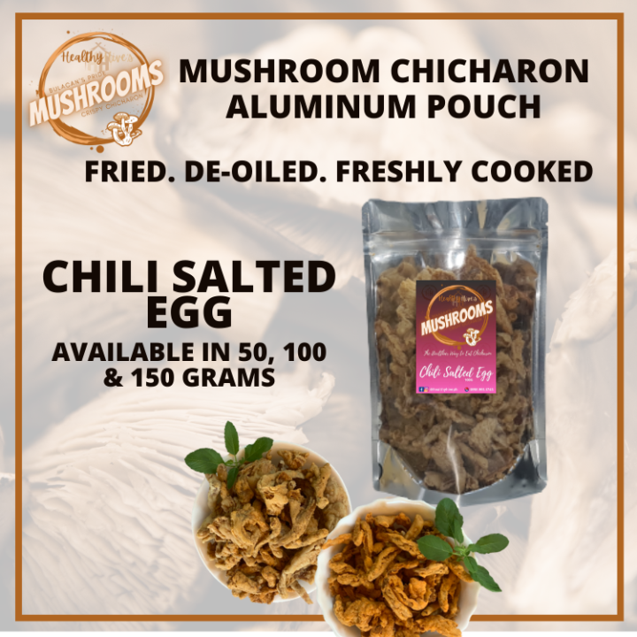 CRISPY MUSHROOM CHICHARON ALUMINUM POUCH (50, 100 and150 Grams) - CHILI ...