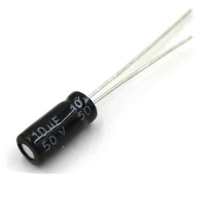 20pcs 50V 10uF NP (Non Polarized) Aluminum Electrolytic Capacitor 5 ...