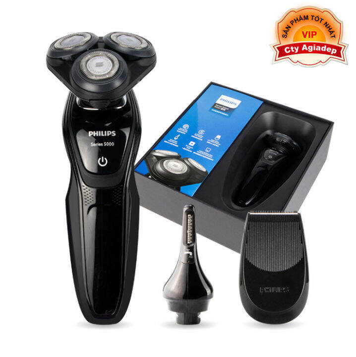 Dao cạo râu Philips xịn S5082 + 3 Đầu Pin sạc - Hàng cao cấp nhà giàu ...