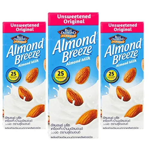 Blue Diamond Unsweetened Original Almond Milk, 180ml x 3 | Lazada PH