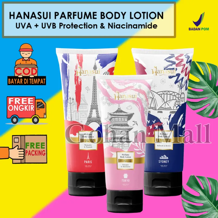 HANASUI PARFUME BODY LOTION TOKYO SYDNEY PARIS HAND BODY | Lazada Indonesia