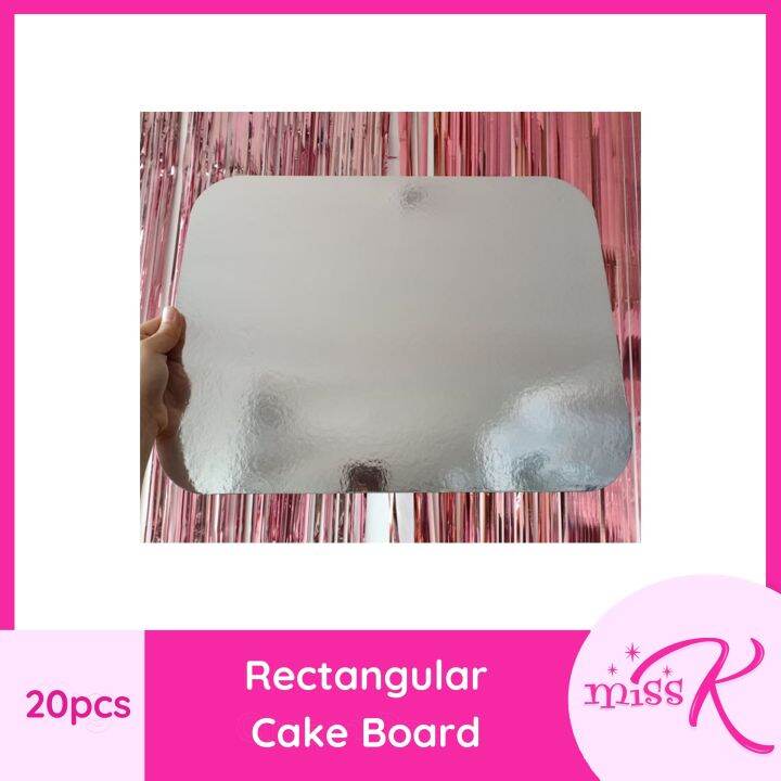 Rectangular Cake Board | Silver Rectangle Cake Board | 20pcs per Pack ...