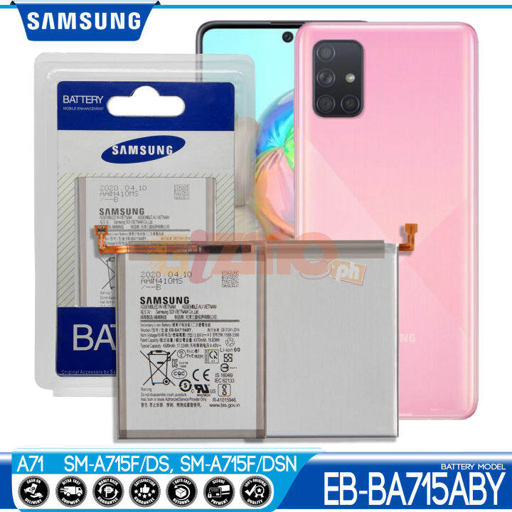 Battery EB-BA715ABY Model Samsung Galaxy A71 SM-A715F/DS Rechargeable ...