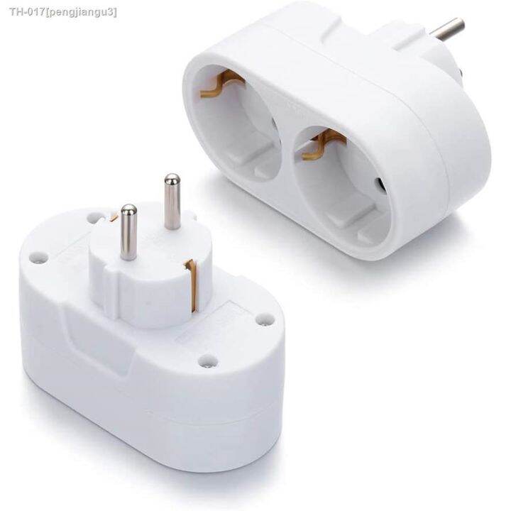 European Conversion Plug 1 to 2/3 Way Socket Adapter EU Standard Power ...