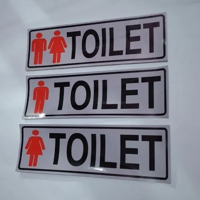 sticker Toilet kamar mandi man woman pria wanita sticker petunjuk ...