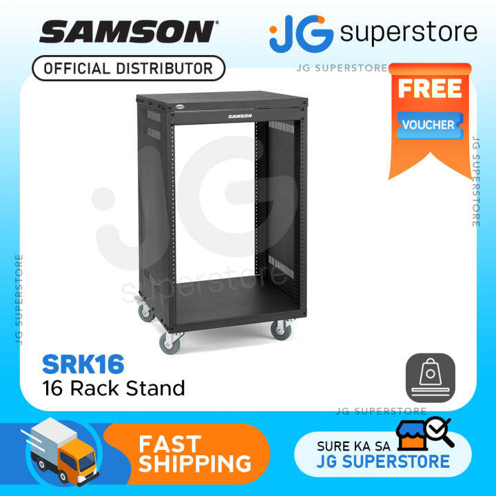 Samson SRK16 Universal Equipment 16 Rack Stand Heavy Duty Steel ...