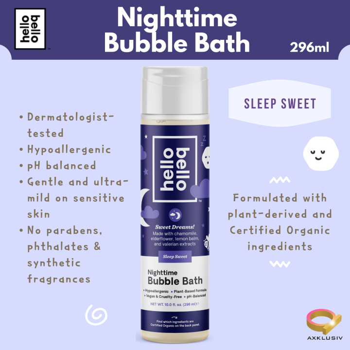 HELLO BELLO Sleep Sweet - Nighttime Baby Bubble Bath 296ML | Lazada ...