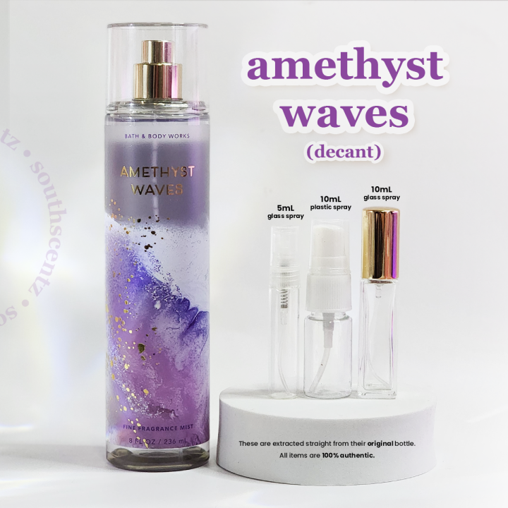 Amethyst Waves Bath and Body Works Body Mist BBW Decant 5mL 10mL ...