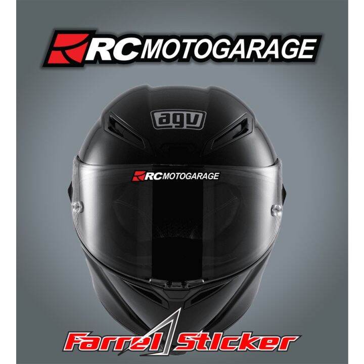 Stiker HELM sticker HELMET VISOR RC motogarage | Lazada Indonesia