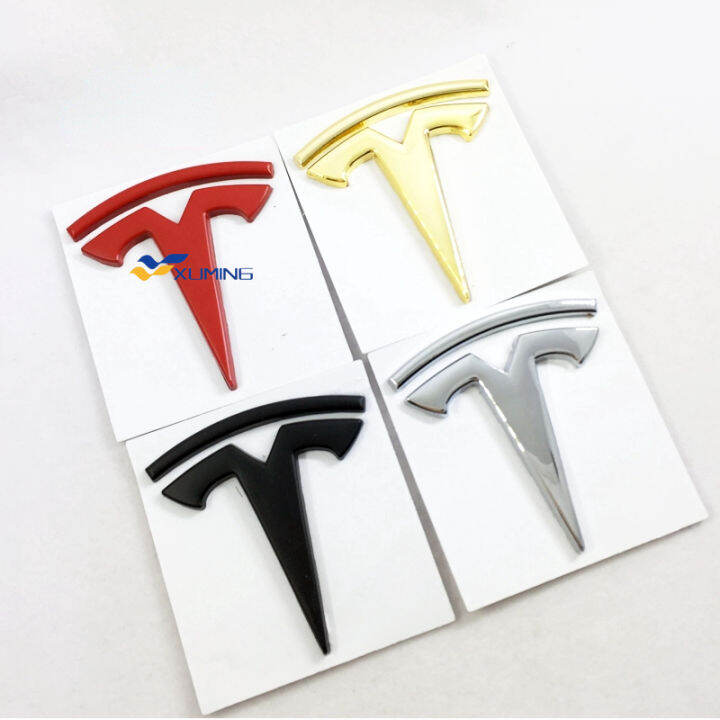 1 X Metal TESLA Logo Car Auto Decorative Rear Front Replacement Emblem ...