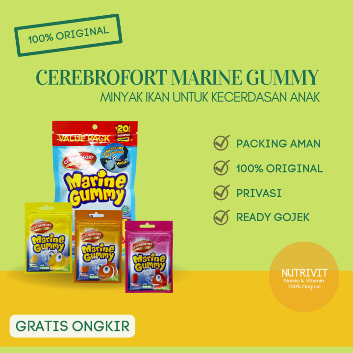 Cerebrofort Marine Gummy Sachet | Lazada Indonesia