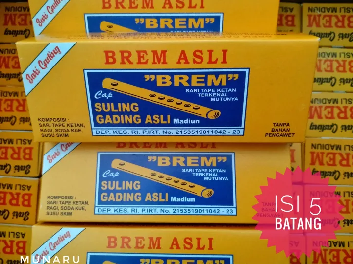 Brem Madiun isi 5 Batang Suling Gading Asli | Lazada Indonesia