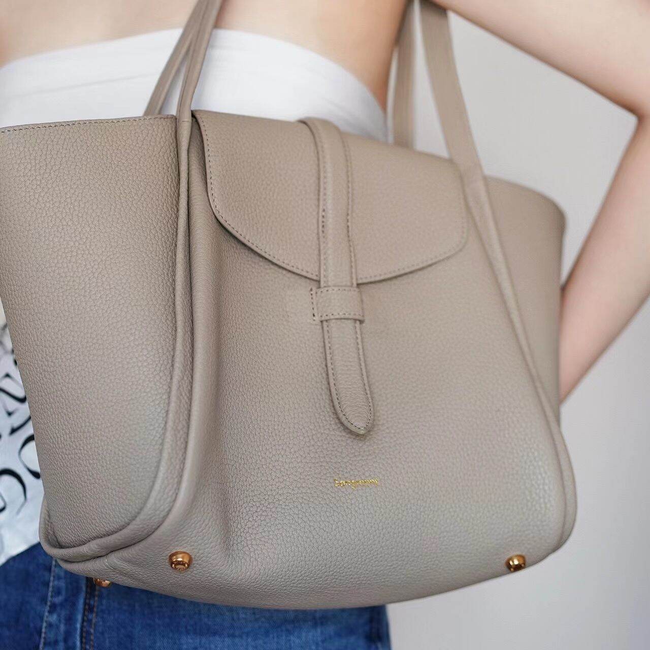 LEGOGO ตะกร้าขนาดกลาง2022ชุดตะกร้ากระเป๋าผู้หญิงแบบพกพาความจุมากหนังวัว ...