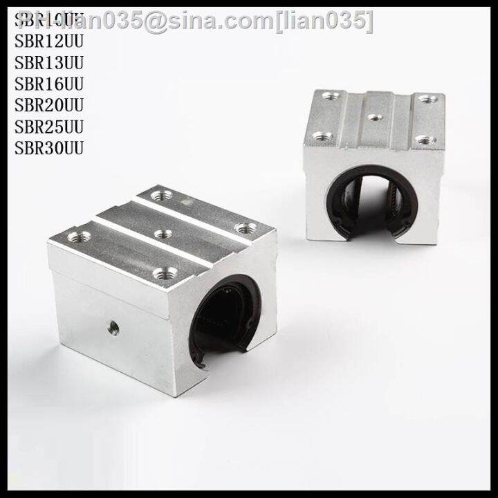 4Pcs/Lot SBR10UU 10mm Open Linear Ball Bearing Block For CNC Router SBR Linear Guide Rail 3D ...