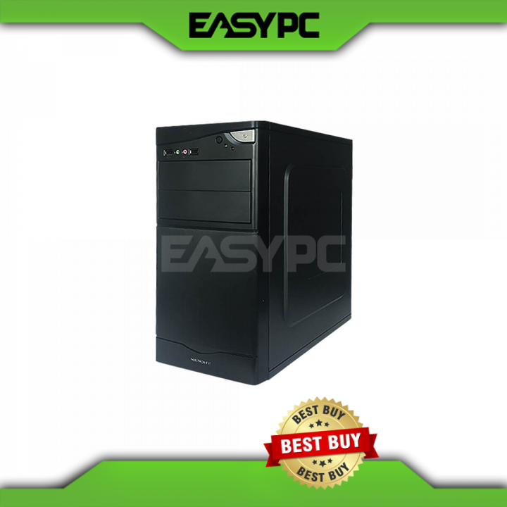 EasyPC | Neutron 2817 Mini Atx Case Gray with Power Supply Desktop ...