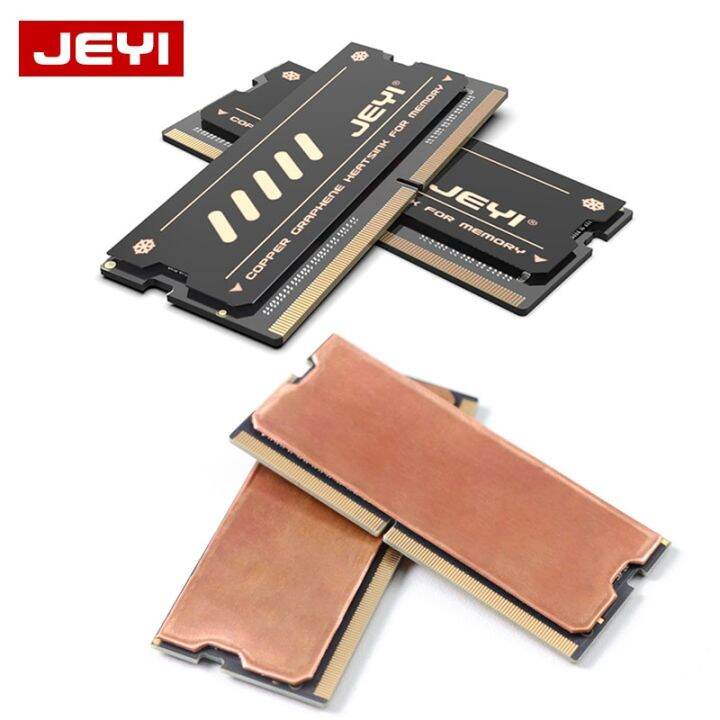 JEYI SSD Cooler Radiator Dual-Layer Graphene Copper Laptop Memory Heatsink Cooling Vest RAM ...
