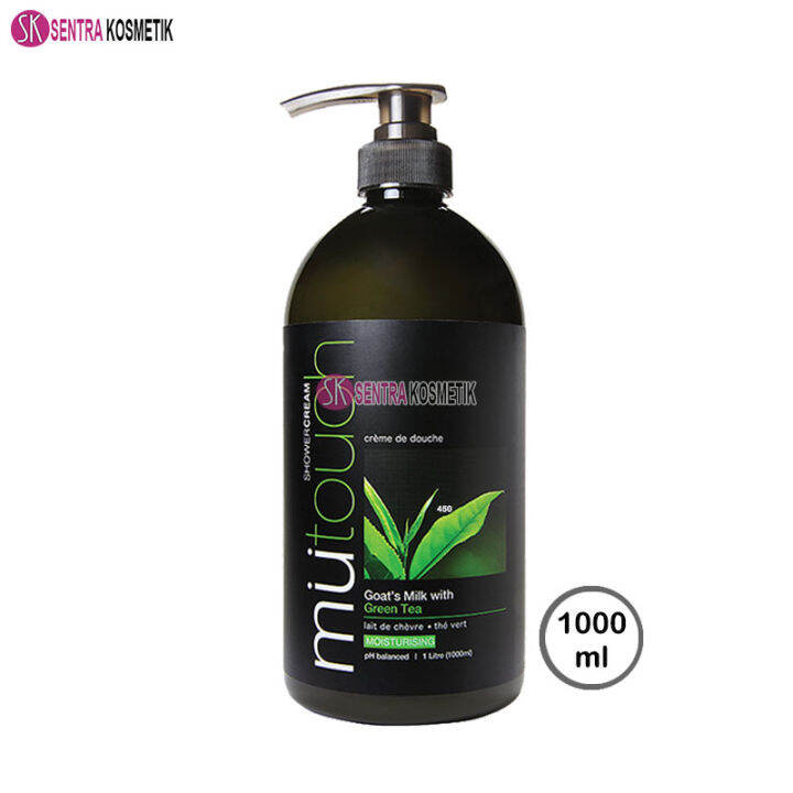 MUTOUCH Shower Cream Goats Milk GREEN TEA Botol 1000ml | Lazada Indonesia