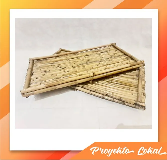 Proyekto Lokal / Rectangular Bamboo Tray / Food Tray / Spa Tray / Bed ...