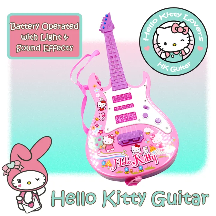 Hello-Kitty Musical Electronic Guitar Early Development Educational ...