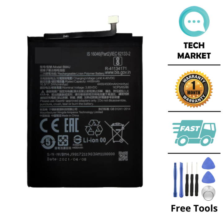 REDMI NOTE 8 / 8 PRO BATTERY REPLACEMENT SPARE PART [FREE TOOLS] | Lazada