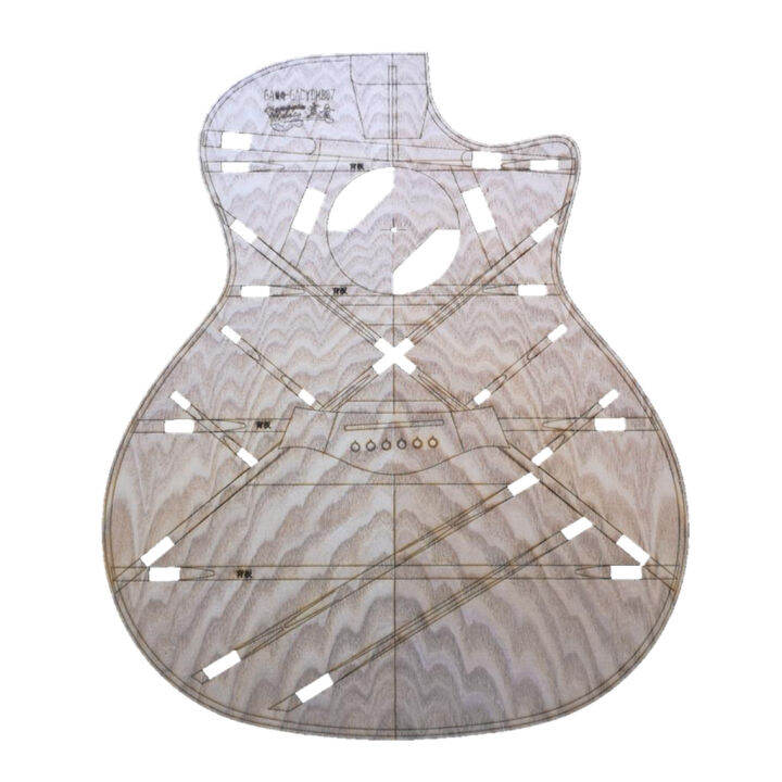 CCGenius DIY Acoustic Guitar Body Layout Template Premium GA Guitar ...
