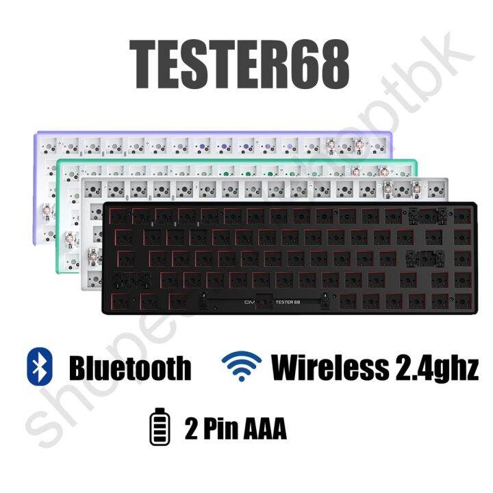 Kit phím cơ Tester 68 v2 (Tester68, tes68, ciy68) kết nối không dây 2 ...