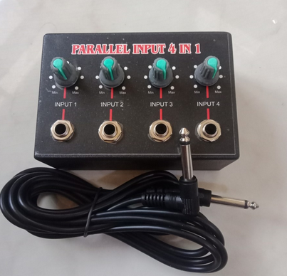 Paralel input mic 4 in 1 Jack akai 6.5mm | Lazada Indonesia