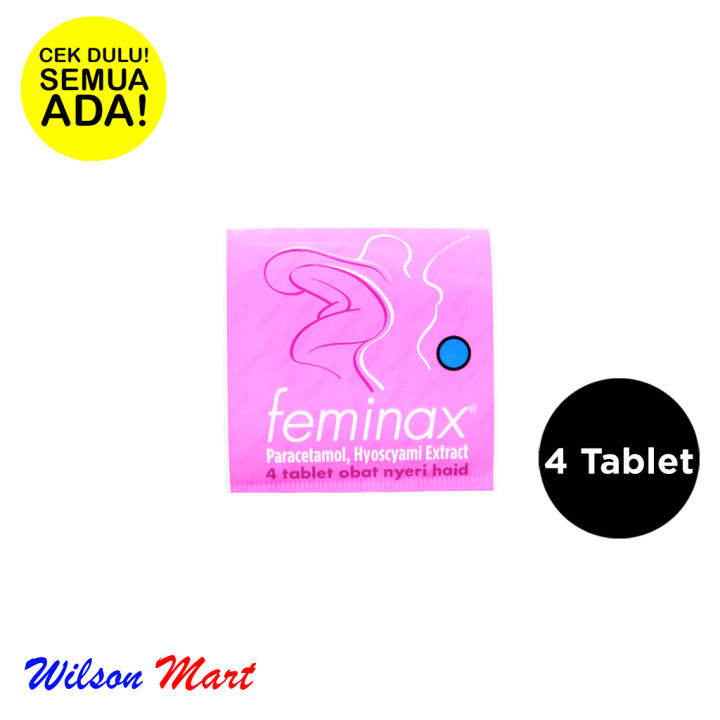 FEMINAX OBAT NYERI HAID ISI 4 TABLET | Lazada Indonesia