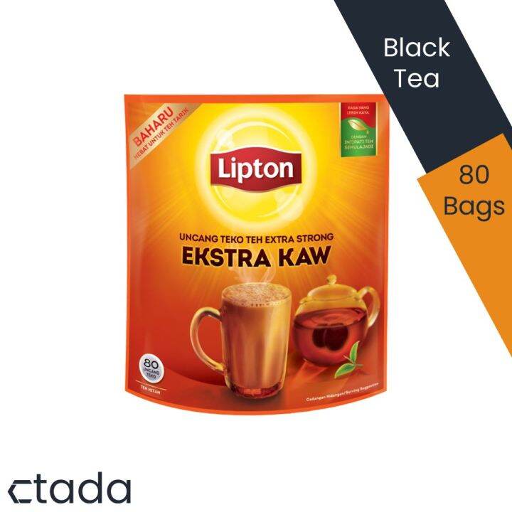 Lipton Yellow Label Black Tea Extra Strong 80 Potbags | Lazada