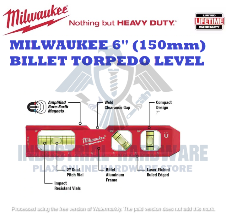 Milwaukee 48-22-5207 Metric Compact Billet Torpedo Level | Lazada