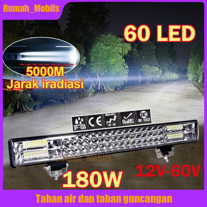 VANA 60LED 120W 12V-60V SLRG LED Light Bar Spot Banjir Led Bar untuk ...