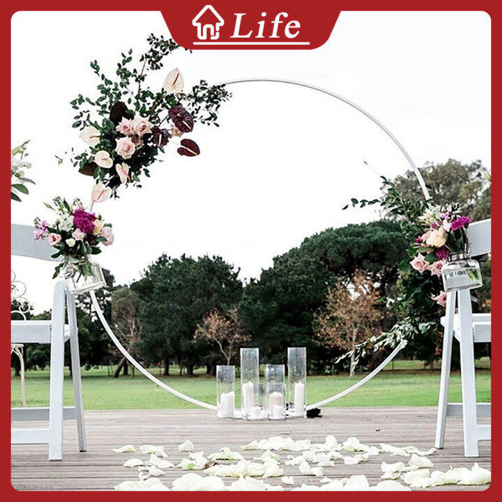 60/80/100CM Round Balloon Circle Arch Kit Stand Wreath Balloon Hoop ...