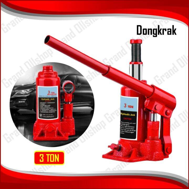 Dongkrak Mobil 3 Ton Hidrolik Jack / Dongkrak Botol 3 Ton Portable ...
