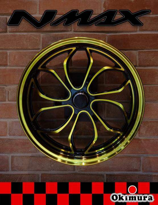 YAMAHA NMAX MAGWHEEL - GOLD / BLACK (OKIMURA) | Lazada PH