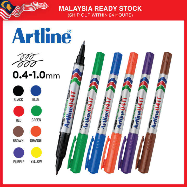 Artline 041T Twin Permanent Marker | Lazada