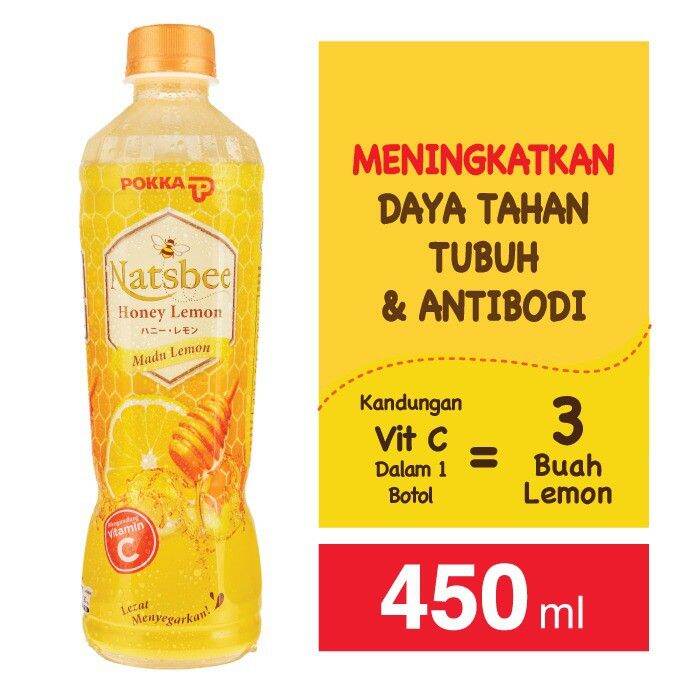 Minuman Madu - Natsbee Honey Lemon Madu Lemon Vitamin C 450ml | Lazada Indonesia