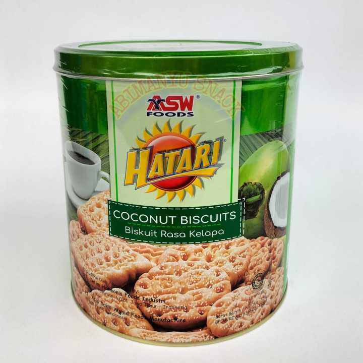 hatari coconut biscuits - biskuit hatari kaleng rasa kelapa | Lazada ...