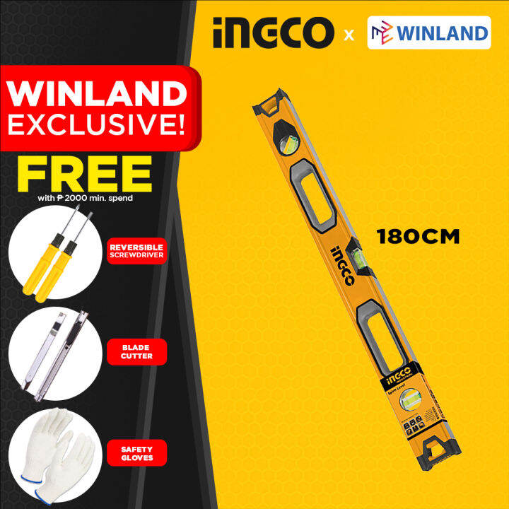INGCO by Winland Spirit Level bar 180cm HSL08180 ING-HT | Lazada PH