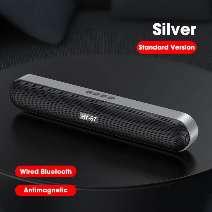 Stereo Sound Bar Bluetooth Computer Speakers Laptop PC Full Range ...