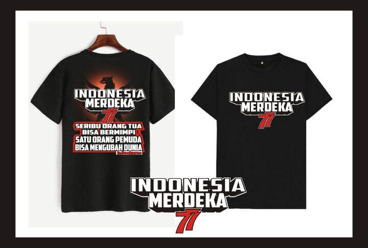 kaos kemerdekaan indonesia panitia 17 agustus bisa custom | Lazada ...