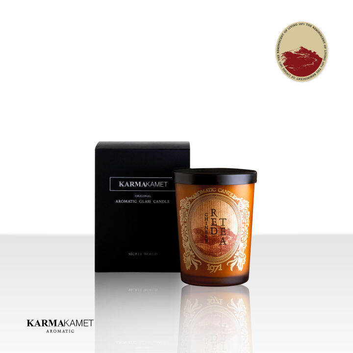 KARMAKAMET Original Aromatic Glass Candle คามาคาเมต เทียนหอม เทียน ...
